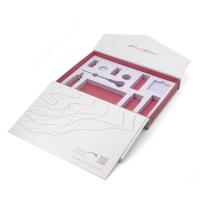 China Custom 2 Door Open Empty Beauty Skincare Cosmetic Products Paper Gift Packaging Box for sale