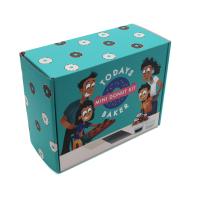 China Custom Printing Doughnut Packing Box Donut Paper Box Packaging With Logo for sale