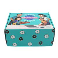 China Custom Printing Doughnut Packing Box Donut Paper Box Packaging With Logo for sale