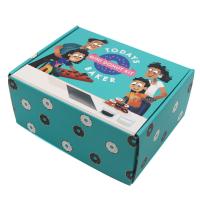 China Custom Printing Doughnut Packing Box Donut Paper Box Packaging With Logo for sale