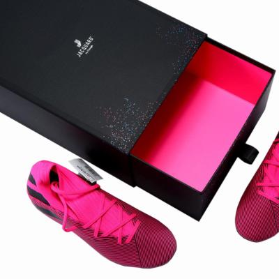 China Personalized Luxury Paper Drawer Sliding Sneakers Shoe Box for sale