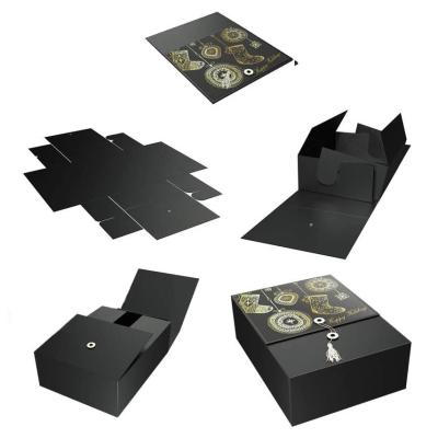 China Custom Novelty Luxury Flat Pack Christmas Gift Box Packaging for sale