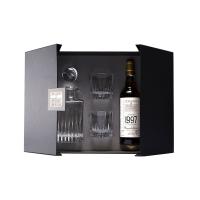 China Custom Luxury Gin Wine Bottle And Glasses Gift Box Packaging for sale