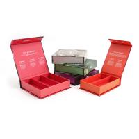 China Custom Premium Paper Magnetic Essential Oil Packaging Gift Box With Divider for sale