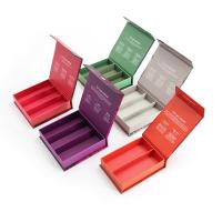 China Custom Premium Paper Magnetic Essential Oil Packaging Gift Box With Divider for sale