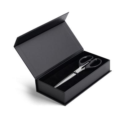China Custom Luxury Hair Scissors Packing Gift Paper Box with Velvet Insert for sale
