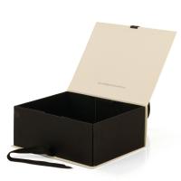 China Handmade Paper Gift Box With Ribbon Closure Custom Logo Eco Friendly for sale