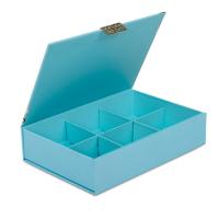China Foil Stamping Decorative Magnetic Gift Boxes With Metal Closure Board Divider Inside for sale