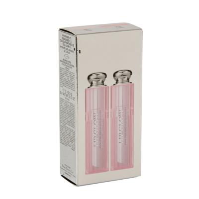 China Sliver Cardboard Cosmetic Packaging Box for Lipgloss Your Logo Acceptable for sale