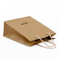 China Recycled Kraft Paper Shopping Bags , Custom Kraft Paper Bags For Clothing Packaging for sale