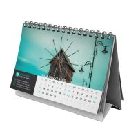 China Folding Office Desk Custom Calendar Printing With Business Advertising Printed for sale