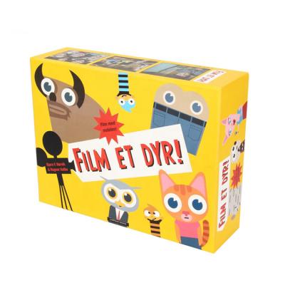 China Cartoon Pattern Printed Paper Box For Educational Card Packaging Customized for sale
