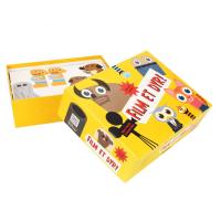 China Cartoon Pattern Printed Paper Box For Educational Card Packaging Customized for sale