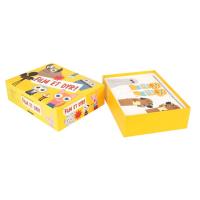 China Cartoon Pattern Printed Paper Box For Educational Card Packaging Customized for sale