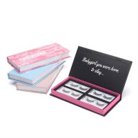 China Luxury Printed Eyelash Packing Boxes With Magnetic Closure custom design for sale