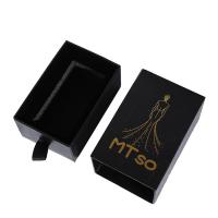 China Luxury Drawer Style Paper Gift Box With Black Sponge Insert Custom Design for sale