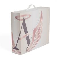 China Custom Cardboard Large Gift Box With Magnetic Closure And Plastic Handle for sale