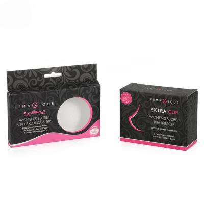 China Colorful Custom Printed Bra Packaging Box With Die Cutting Window for sale