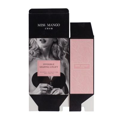 China Black Paper Custom Printed Packaging Box Folding For Bra Lingerie for sale