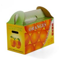 China Die Cut Corrugated Cardboard Fruit Packing Boxes , recycled Fruit Shipping Boxes for sale
