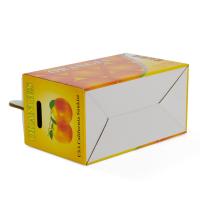 China Die Cut Corrugated Cardboard Fruit Packing Boxes , recycled Fruit Shipping Boxes for sale