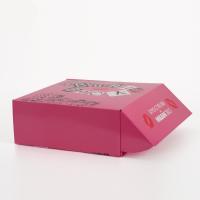 China Pink Recycled Makeup Subscription Boxes , Custom Cosmetic Packaging Boxes for sale