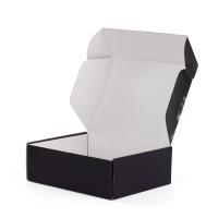 China Tuck Top Cardboard Printed Mailer Boxes , Black Cardboard Gift Boxes for sale