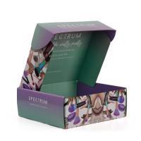 China Custom Printed Corrugated Cardboard Shipping Boxes For Cosmetics Makeup Products for sale