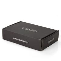 China Custom Size Corrugated Mailer Boxes , Black Color Apparel Gift Boxes for sale