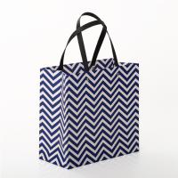China Samll Printed Paper Bags Custom Logo , Paper Gift Bags With Eyelet Paper Handle for sale