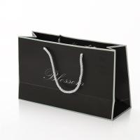 China Custom Design Printed Retail Paper Bags with Handles For Seusable Shopping for sale