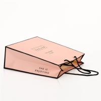China Folding Printed Paper Shopping Bags / Custom Paper Gift Bags Full Color Printing for sale