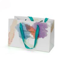China Custom Design Branded Paper Bags with Foil Stamping Logo for Shopping for sale