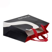 China Luxury Recycled Paper Shopping Bags Custom Printed With Your Branded Logo for sale