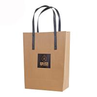 China Recyclable Custom Printed Kraft Paper Bags / Brown Kraft Bags With Handles for sale