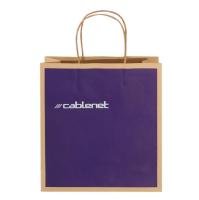 China Custom Brown Kraft Paper gift Bags With Handle Retail Shopping Packaging for sale