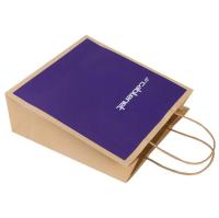 China Custom Brown Kraft Paper gift Bags With Handle Retail Shopping Packaging for sale