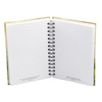 China Gold Foil A5 Spiral Custom Notebook Printing ,  Print Notebook With Custom Pages for sale