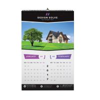 China 12 Months Custom Calendar Printing , Full Color Custom Wall Calendars With Hanger for sale