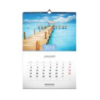 China 12 Months Custom Calendar Printing , Full Color Custom Wall Calendars With Hanger for sale