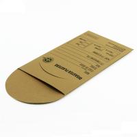 China Custom Printed Brown Kraft Paper Envelope With Own Logo Eco Friendly for sale