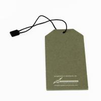 China Custom Printed Clothing Hang Tags With String Your Own Logo Printing for sale