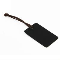 China Black Printed Custom Paper Card cardboard Garment Hang Tags With String for sale