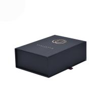 China Magnetic Paper Perfum Packaging Box , Black Cosmetic Gift Box Custom Printing for sale