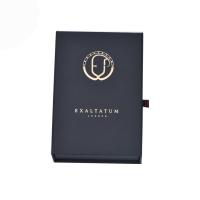China Magnetic Paper Perfum Packaging Box , Black Cosmetic Gift Box Custom Printing for sale