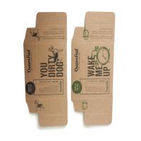 China Custom Printed Die Cut Soap Packaging Box With Recycled Brown Kraft Paper for sale