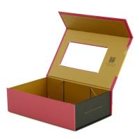 China Rigid Paper Foldable Gift Box Book Shaped Yellow Color Your Own Logo Accept for sale