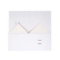 China Custom White Magnetic Folding Rigid Boxes With Ribbon For Gift Packaging for sale