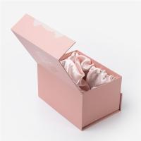 China Pink Paper Gift Boxes With Magnetic Catch / Jewelry Cardboard Box for sale