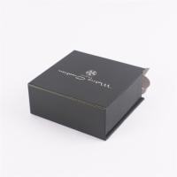 China Square Handmaded Paper Gift Box With Ribbon Closed Glossy / Matte Lamination for sale